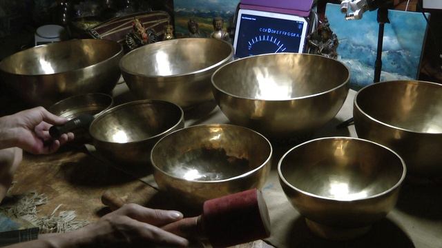 Набор из семи чаш 42 - 20 см Таинственный космос