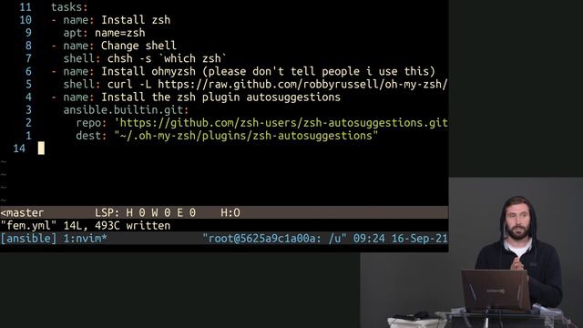 04. Creating Ansible Tasks to Install Zsh