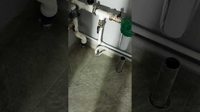 Монтаж вводного кабеля в котельной #shorts