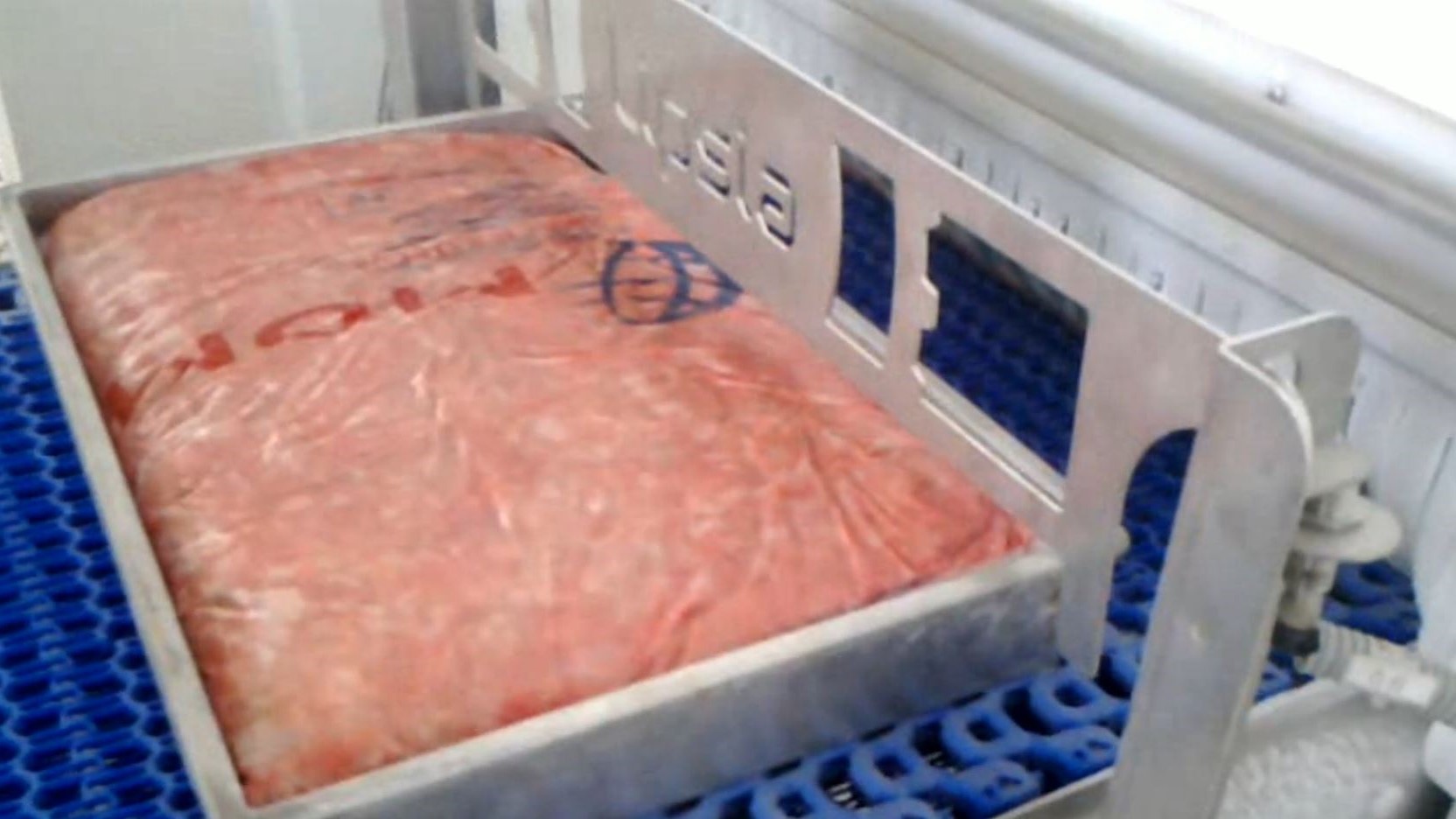 Заморозка блоков фарша