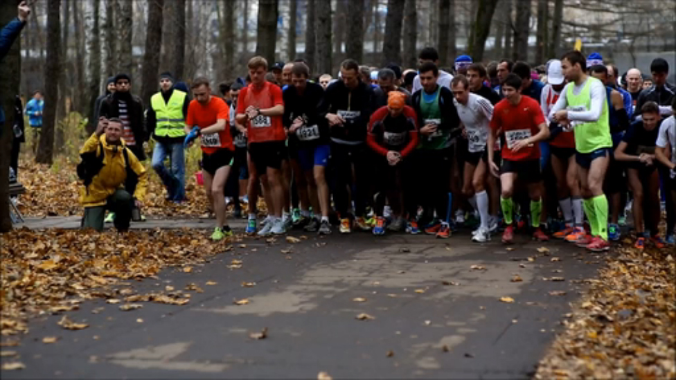 Старт Измайловского полумарафона 2013