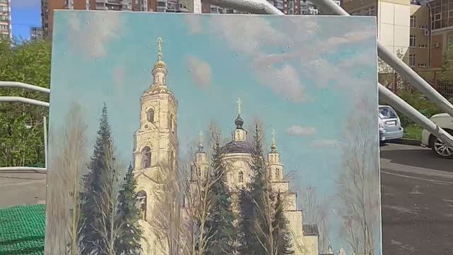 352. Николо-Берлюковский монастырь. Собор Христа Спасителя 70х65, х.,м., 2020.mp4