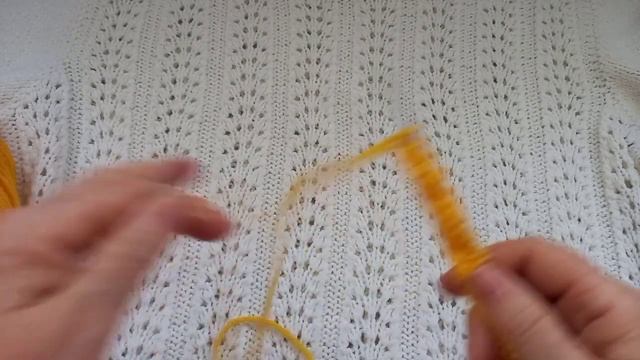 Ажурный узор спицами МК.Фейерверк..mp4