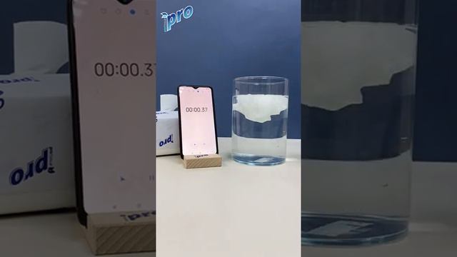 Растворимость листовой туалетной бумаги PROtissue Premium V сложения. Артикул С249