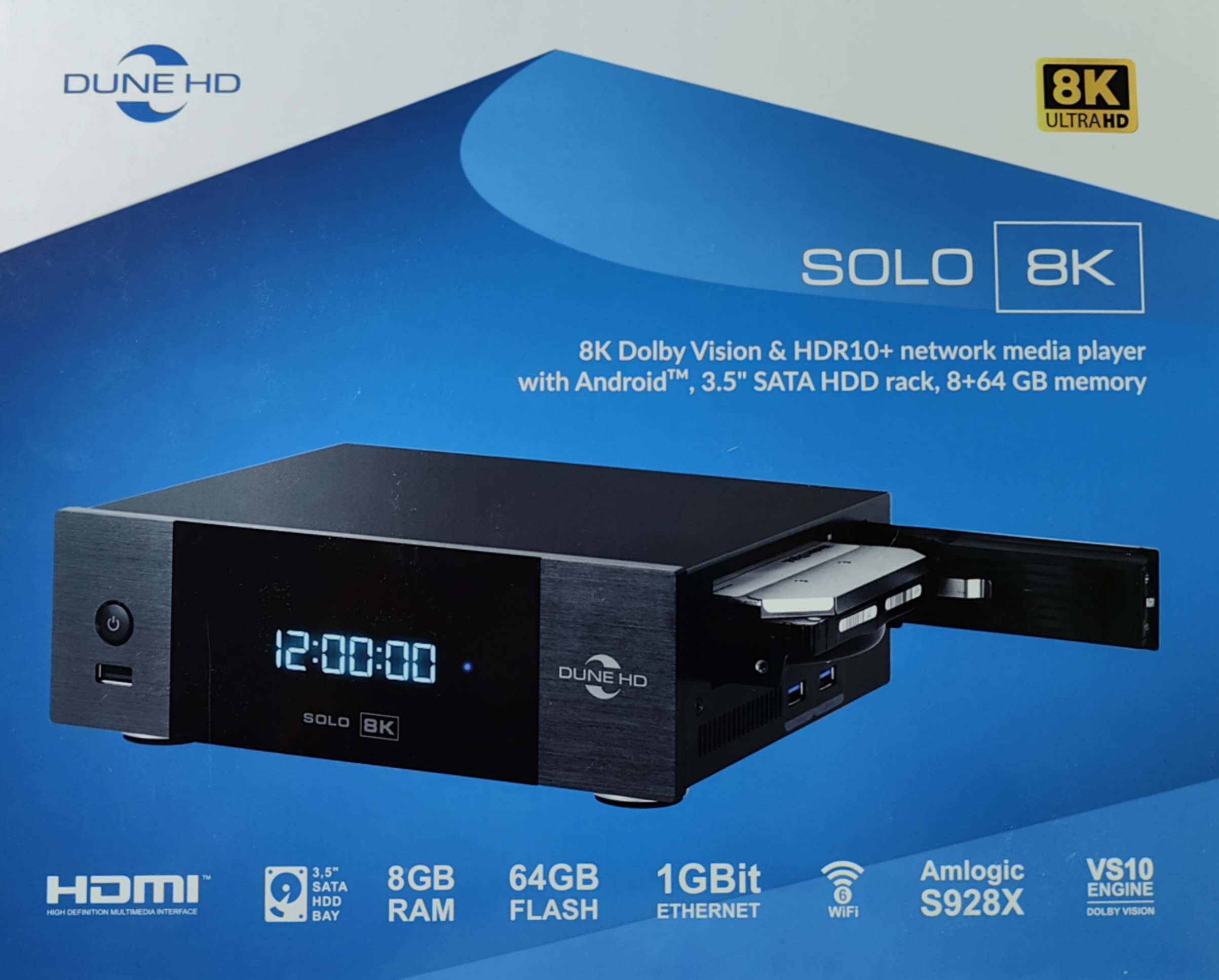 Распаковка Dune HD Solo 8K