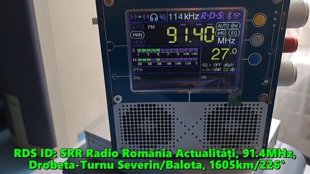 12.07.2023 09:01UTC, [Es], SRR Radio România Actualități, Румыния, 91.4МГц, 1605км