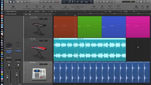 Logic Pro X - Video Tutorial 13 - Drag Modes (Overlap, No Overlap, X-Fade, Shuffle) and Nudge Values