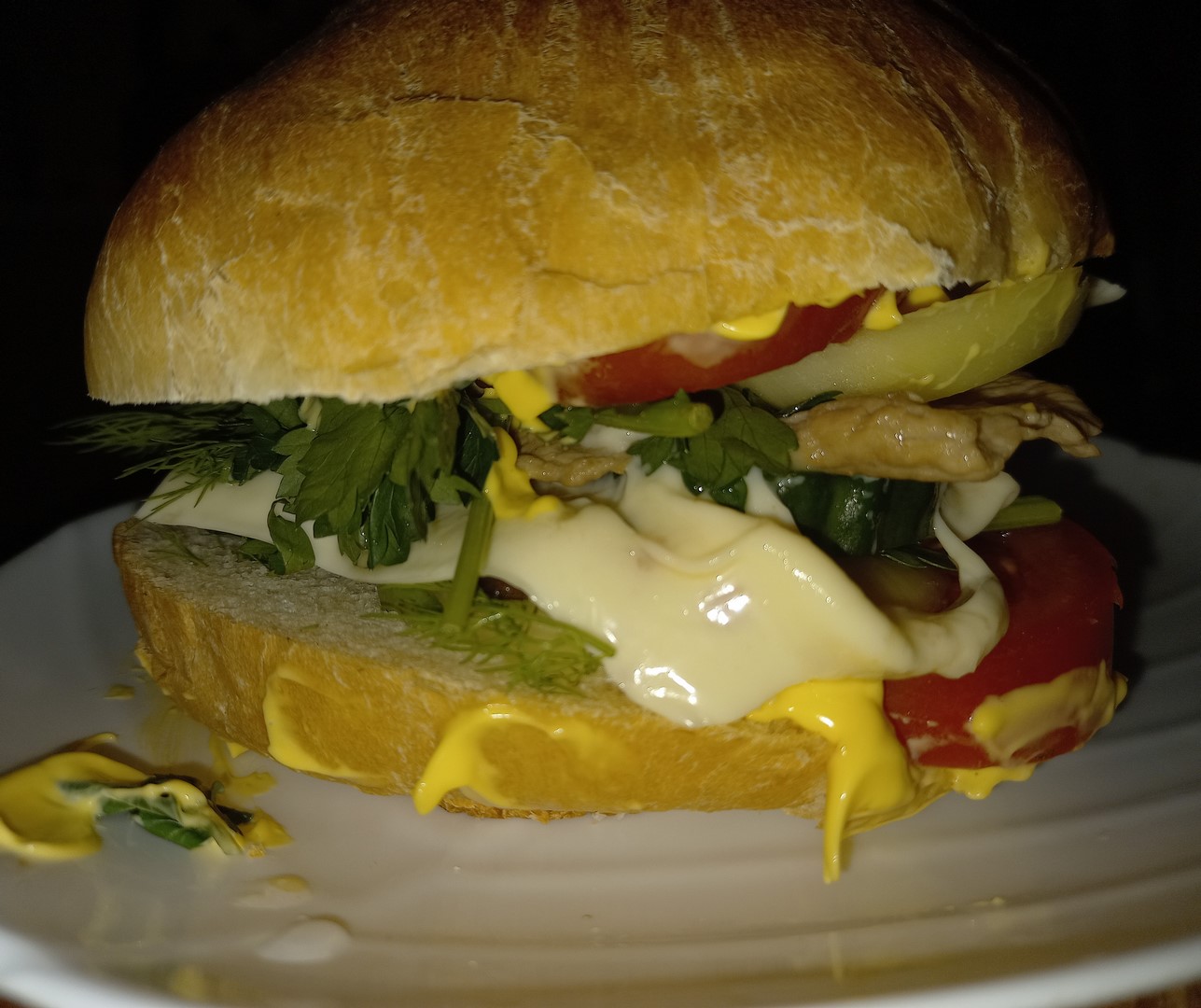 ГАМБУРГЕР С КУРИЦЕЙ