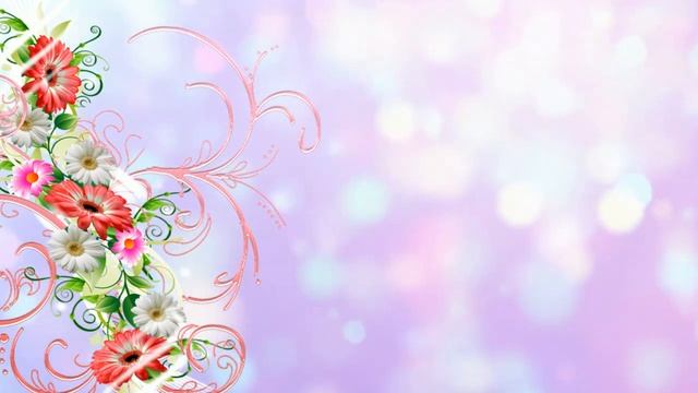 Футаж нежный цветы