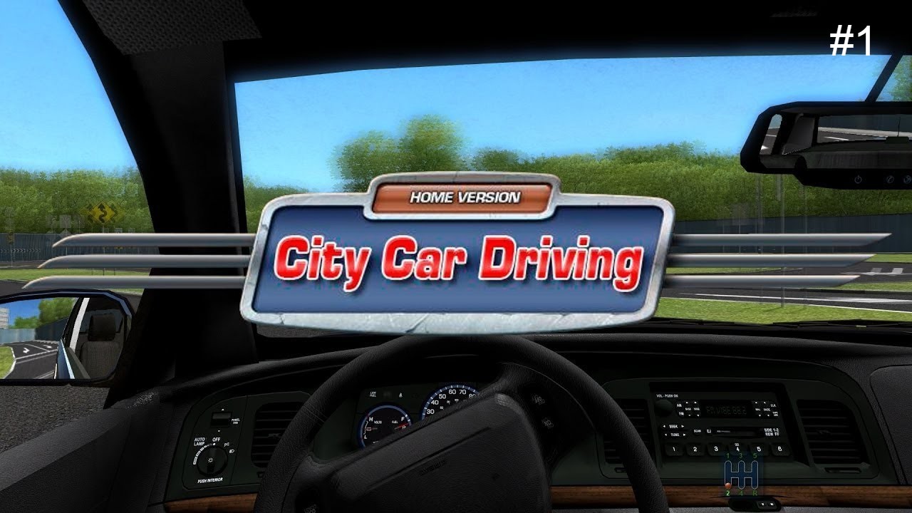 Рувим на Кабане и адский экзамен ПДД пытается проходить в City Car Driving #1