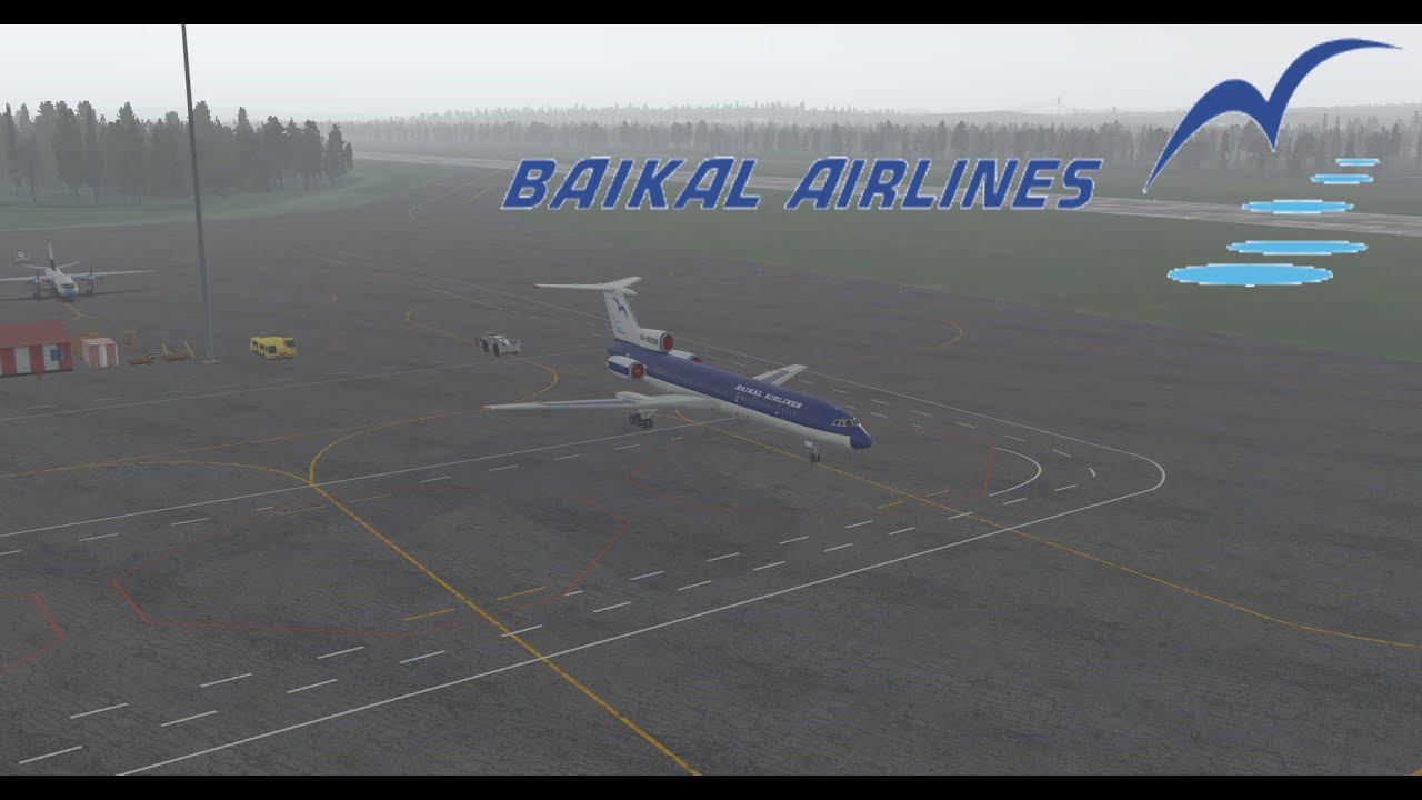 X plane 11 / Tu-154  / Иркутск - Новосибирск - Екатеринбург