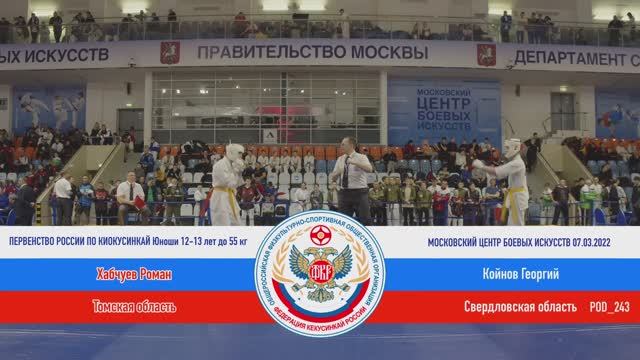 P 243  Хабчуев Роман (Томская область) - Койнов Георгий (Свердловская область)