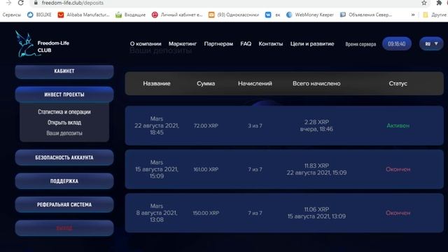Обзор, отзыв и мой вклад в проект freedom life club