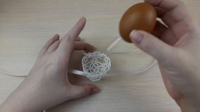 мк корзиночка украшение пасхальных яиц часть 5 фриволите для начинающих (1).mp4