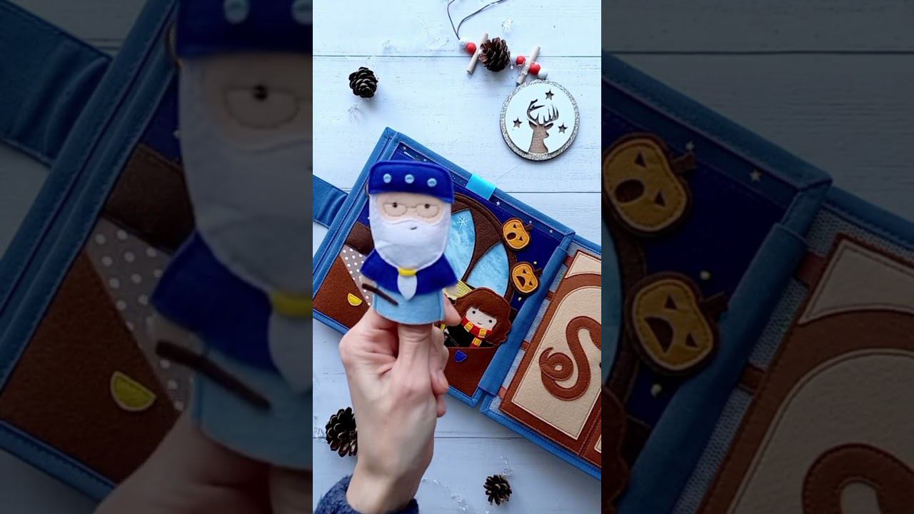 Коллекционная книга Гарри Поттер из фетра