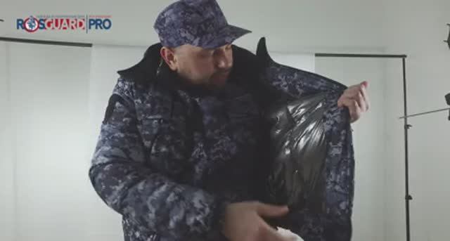 Куртка зимняя укороченная Росгвардии синяя точка – Рип-стоп в интерент-магазине ROSGUARD|PRO