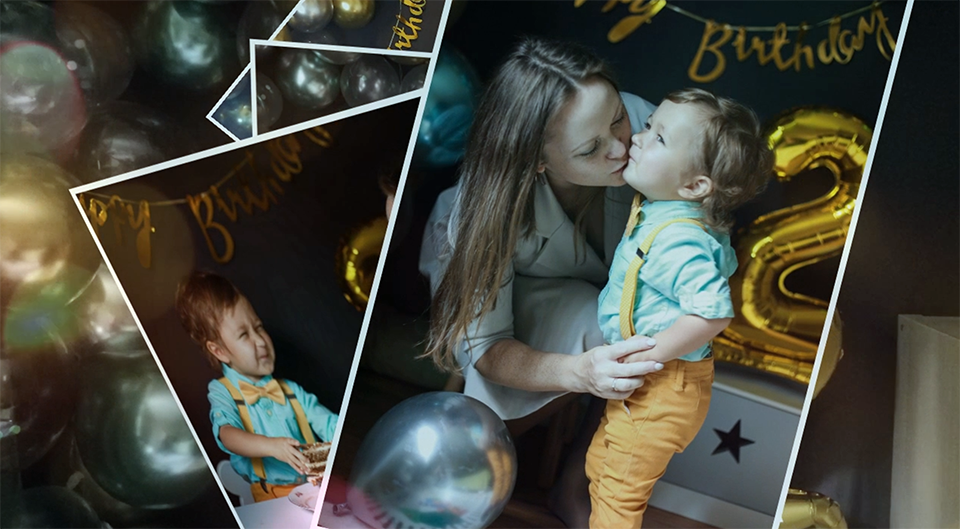 Фильм на 2 года сыну | Слайд-шоу из фото и видео ко Дню рождения ребёнка