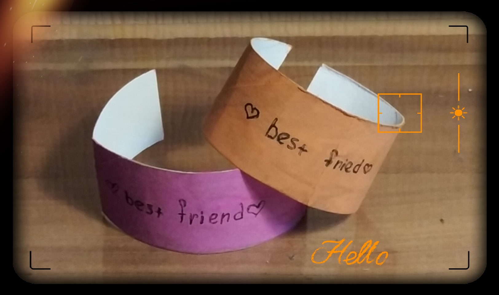 Делаем браслет из втулки "best friend"