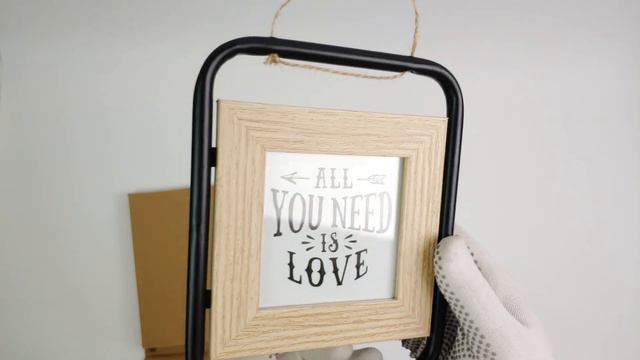 BB-7073 фоторамка 10x10, (МДФ+Металл) (Подвесная)