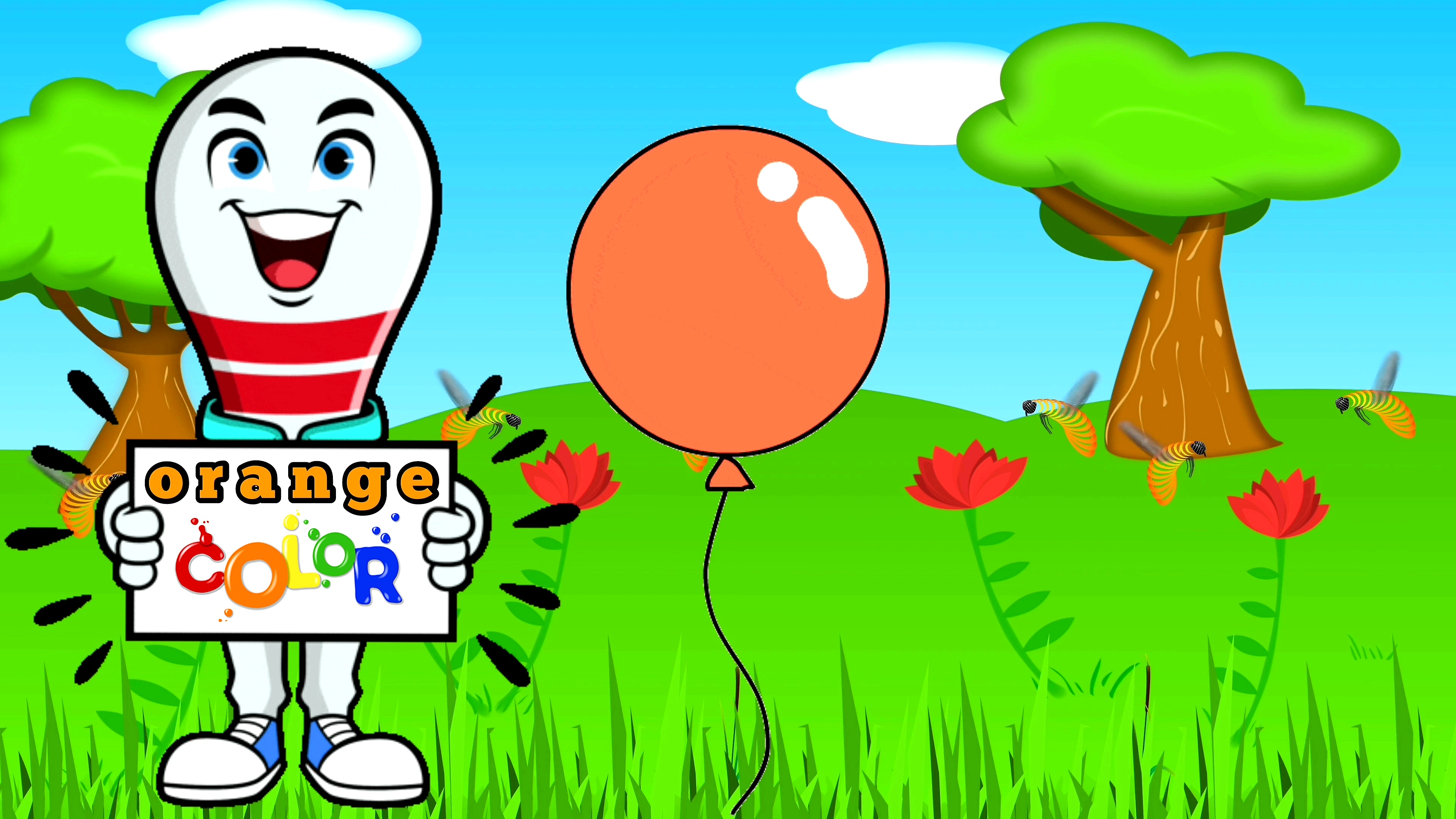 Учим цвета с воздушными шариками - Мультик учим цвета на английском языке - Мультик цветные шарики.