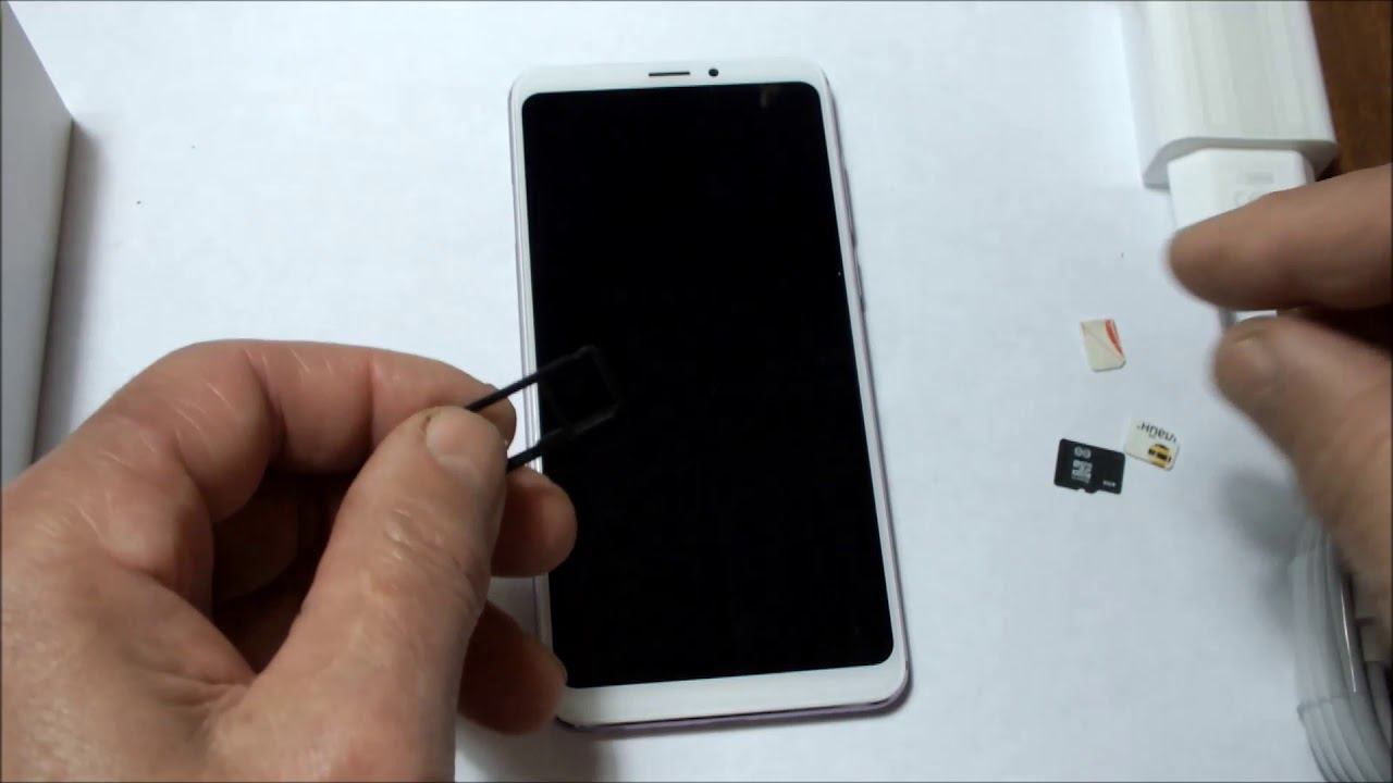 Meizu Note 8 - установка sd-карты и сим-карт на новый телефон
