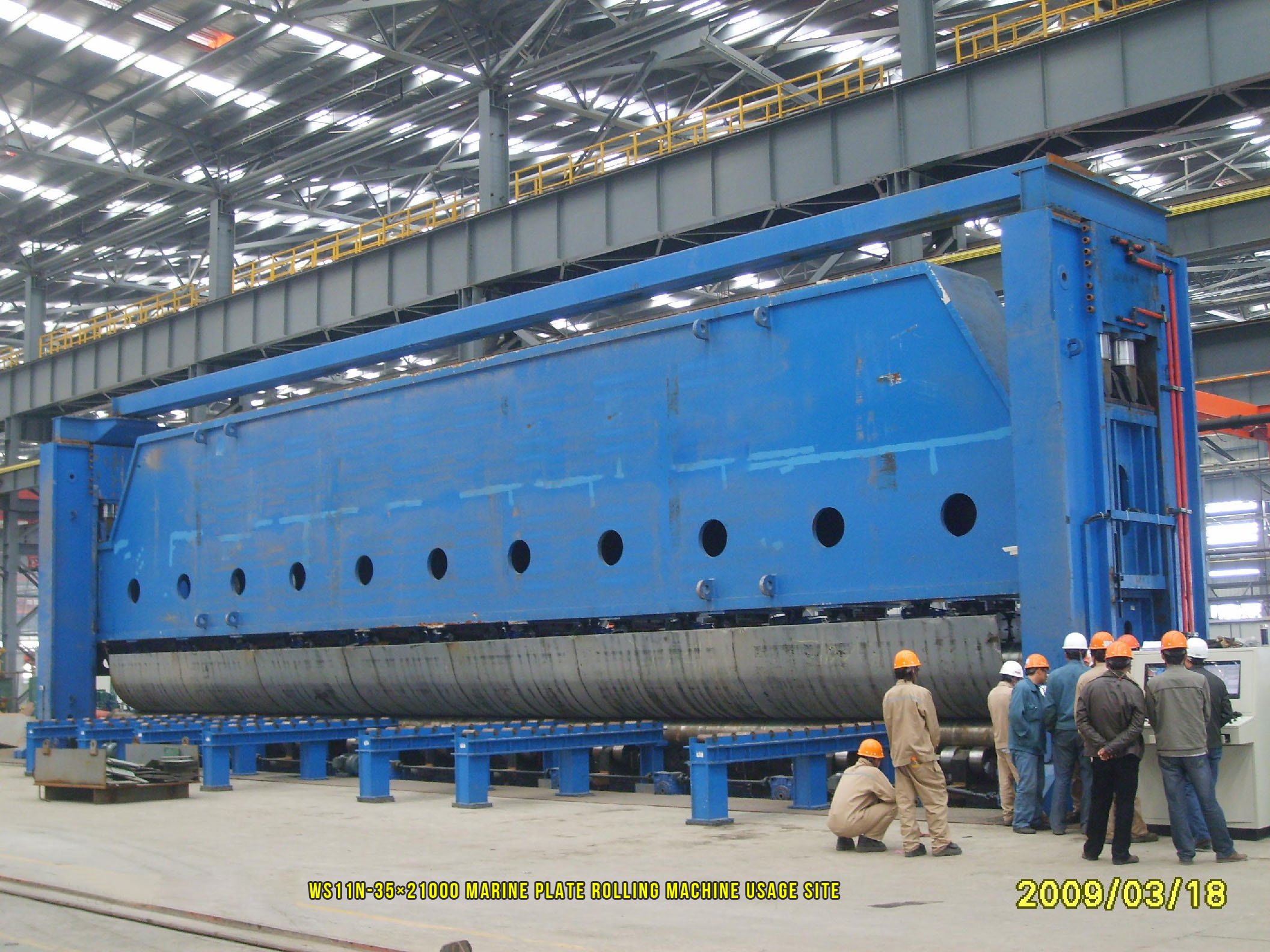 Гибочная машина для судовых пластин