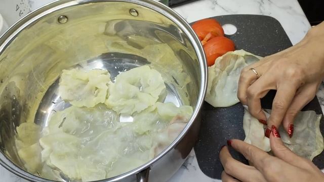 Простой рецепт голубцов с мясом и рисом.Быстро и вкусно.