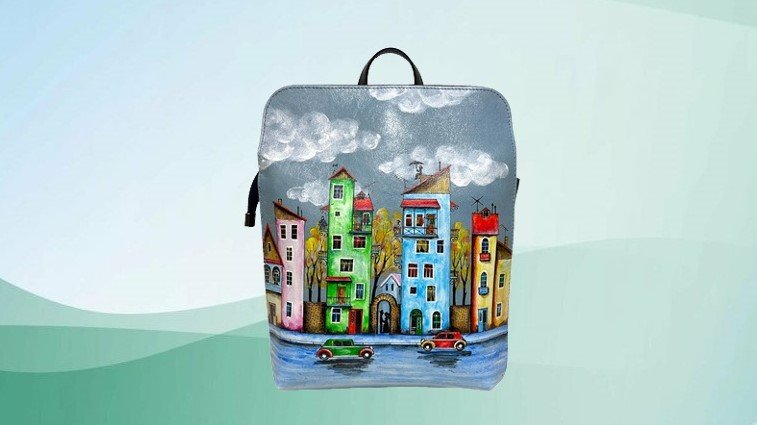 Женский рюкзак "Городок" Pelle-Volare