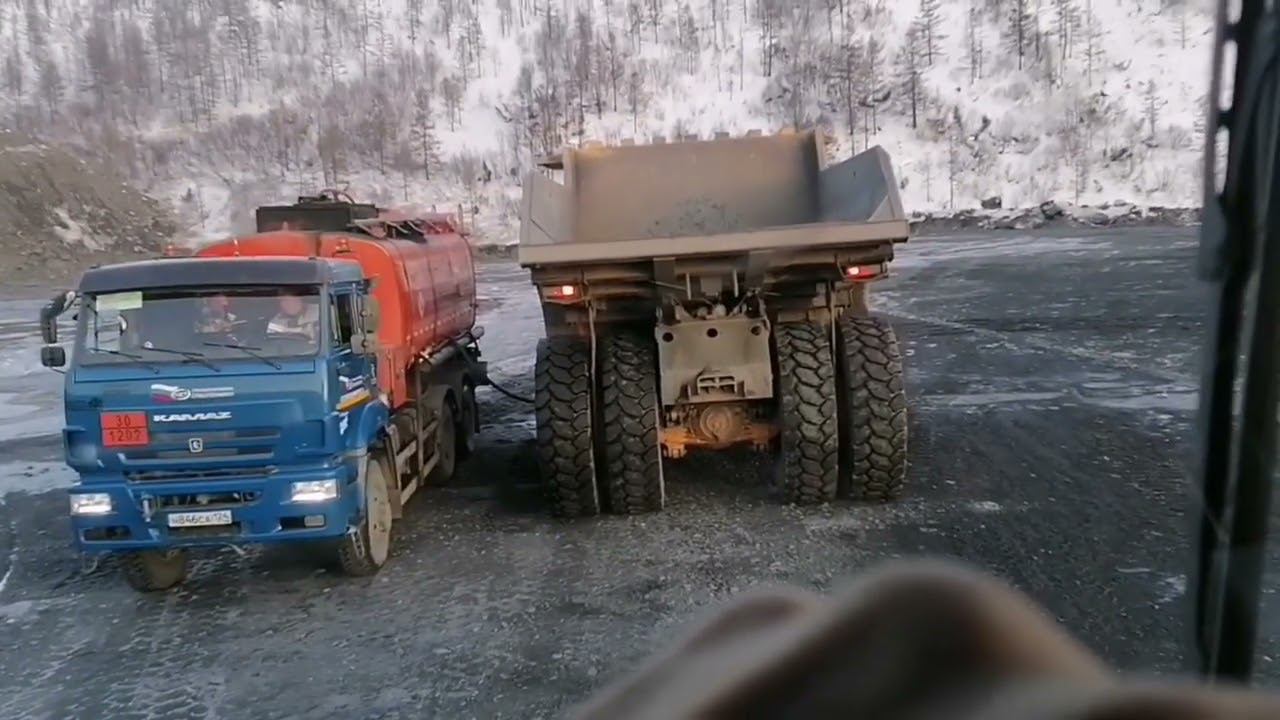 Белаз вахта Вахтовый городок на севере