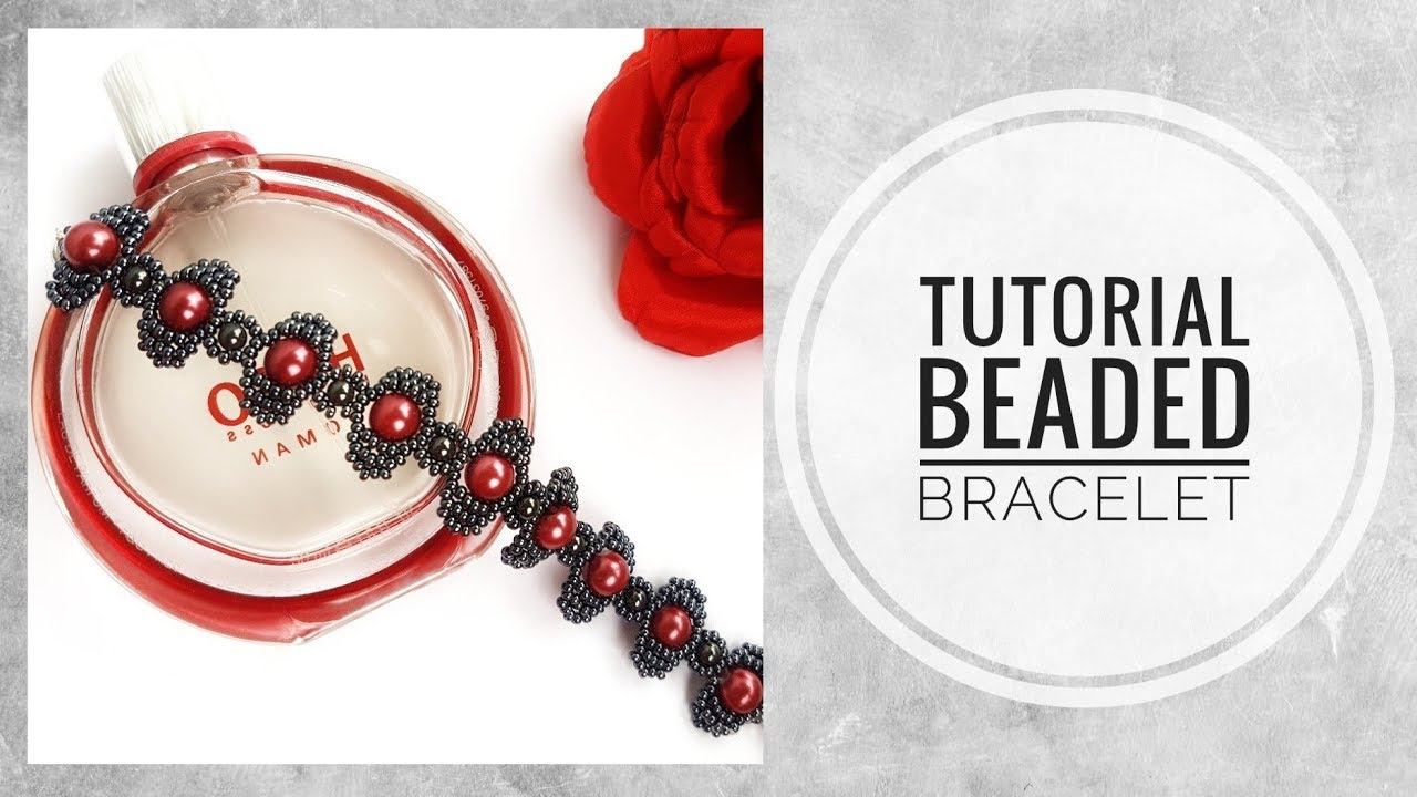 #МК - Браслет из бисера и бусин l Beaded bracelet and beads