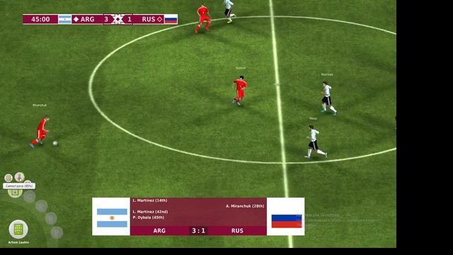 FIFA World Cup 2022 Qatar. Групповой этап. Аргентина - Россия