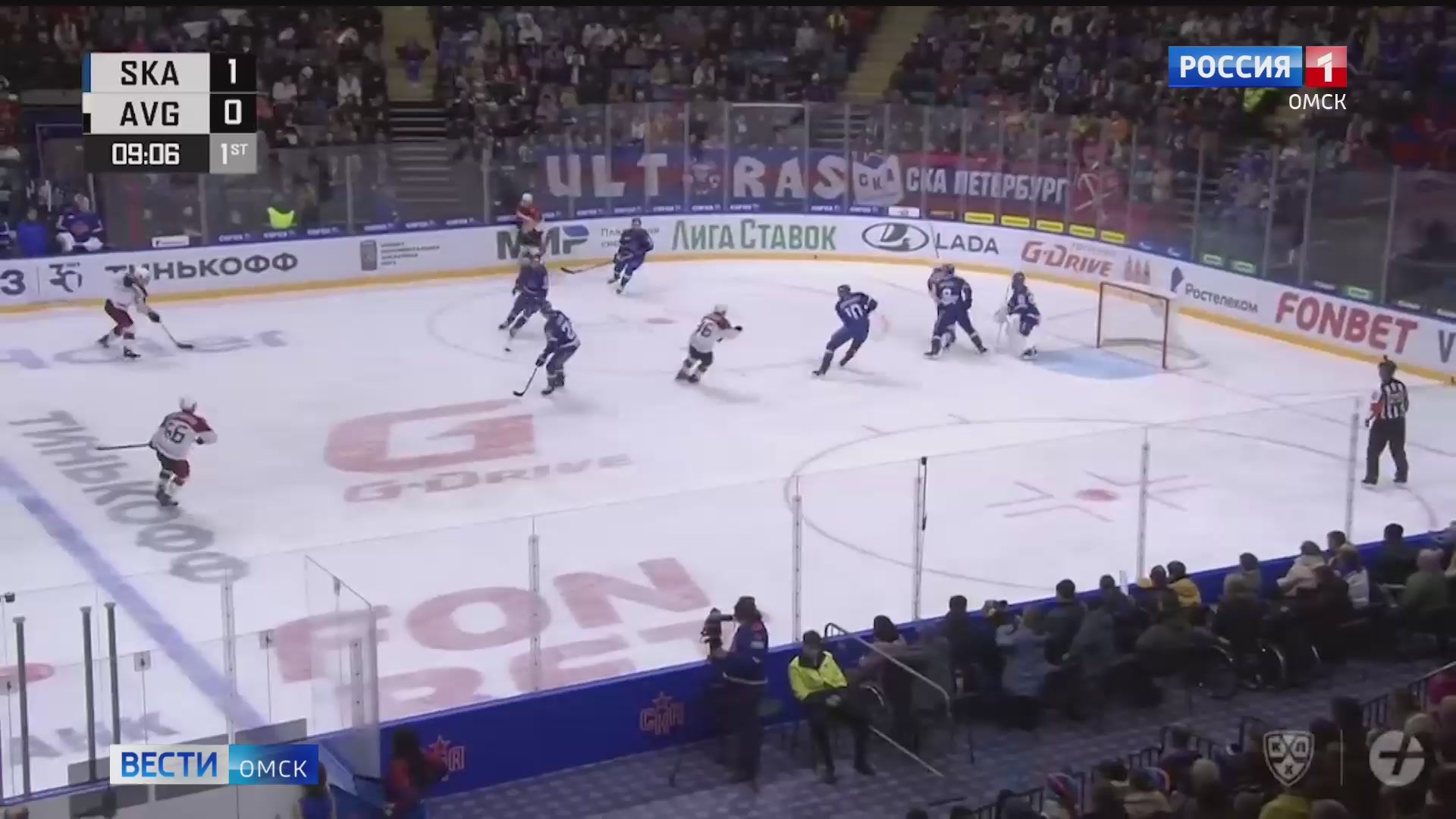 В Омске пройдёт матч двух лидеров чемпионата КХЛ