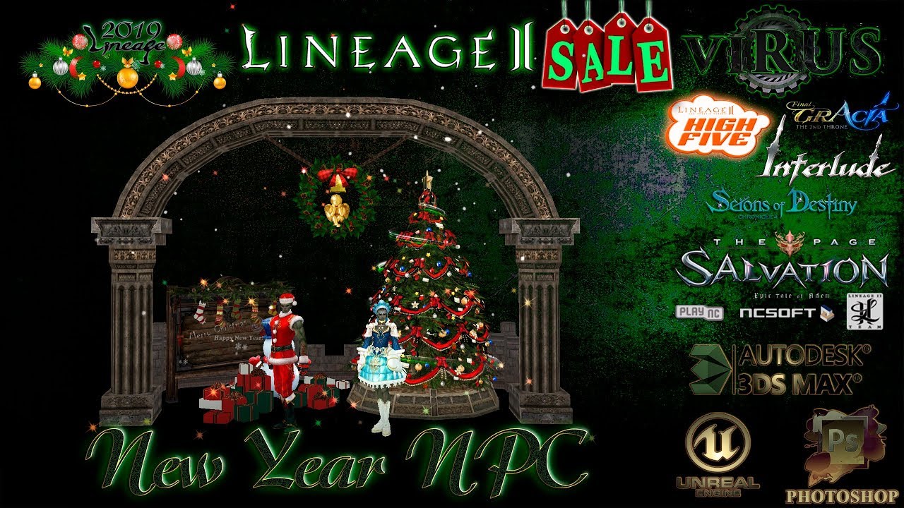 NPC New Year Orc Shaman with Effects. NEW YEAR 2019. Any chronicle ◄√i®uS►