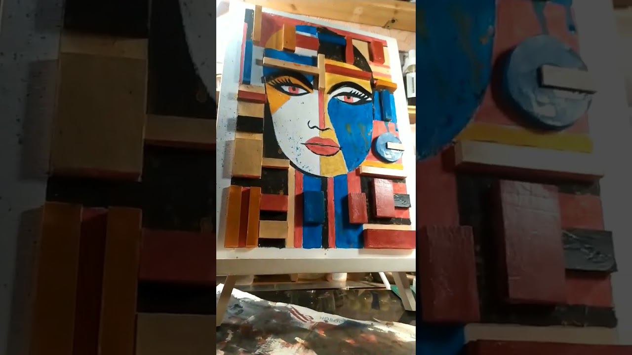 Приступ 3D Гранж Кубизма после покусания стаей кубиков Рубика