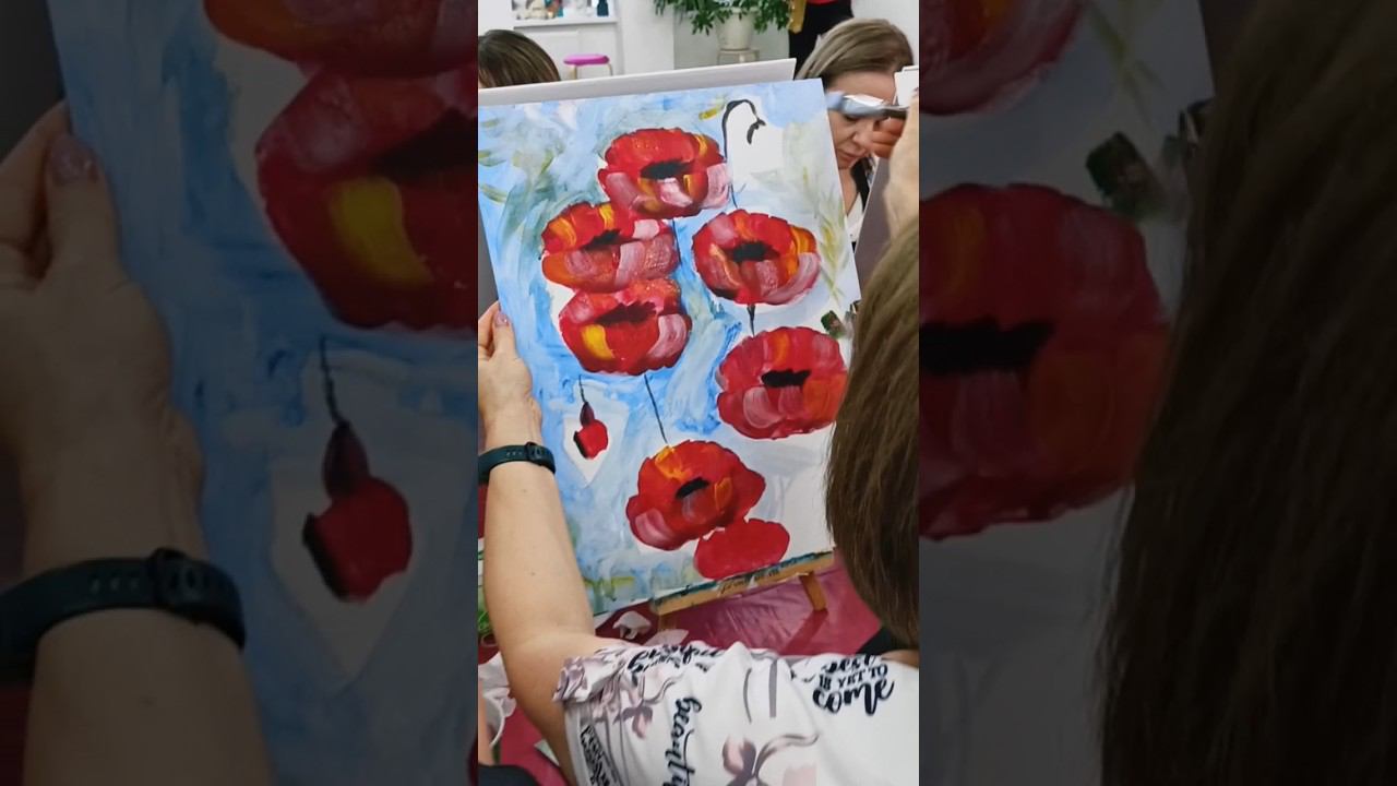 Арт-корпоратив в технике акриловая живопись #artyflow #art #russia #аrtparty #артвечеринки