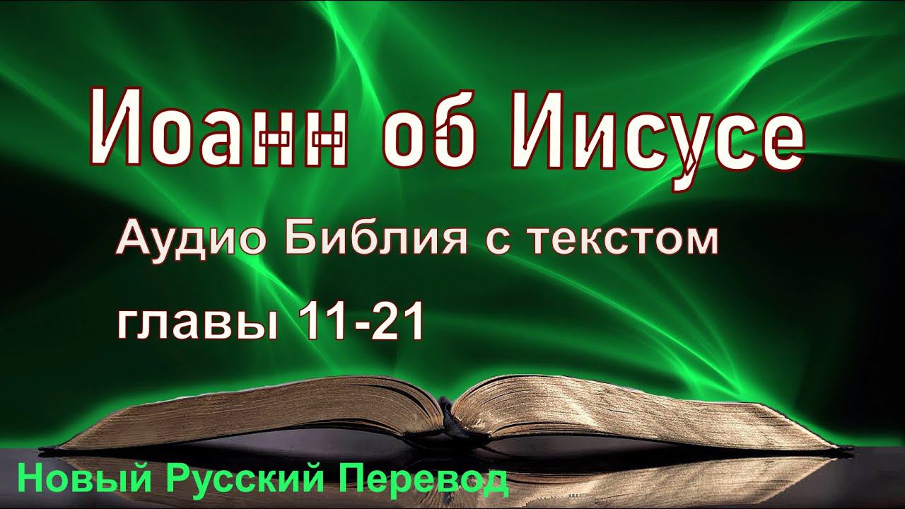 От Иоанна, гл. 11-21 тайм-коды #НовыйРусскийПеревод #аудиоБиблия #библия_слушать  #евангелие