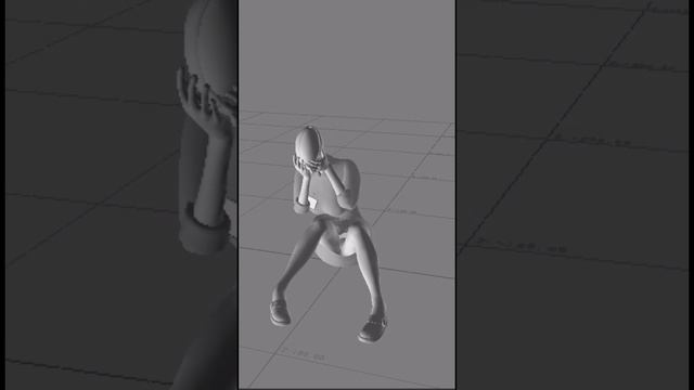 Реалистичная анимация плачущего зомби, сделанная с применением нашей системы захвата движений