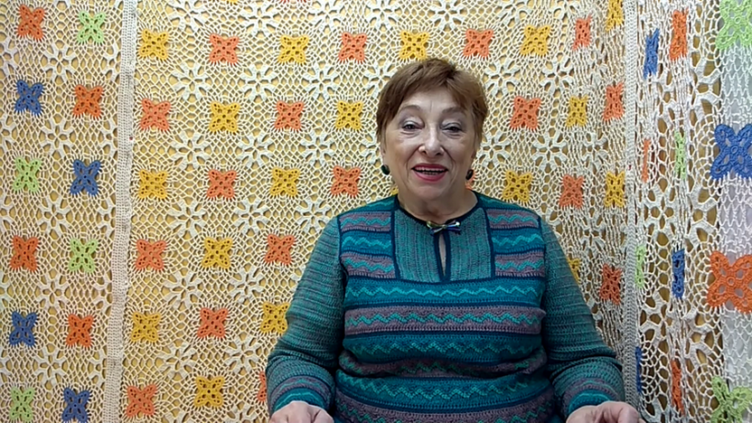 Скатерть "Весёлая". Мастер-класс по вязанию крючком от О. С. Литвиной.