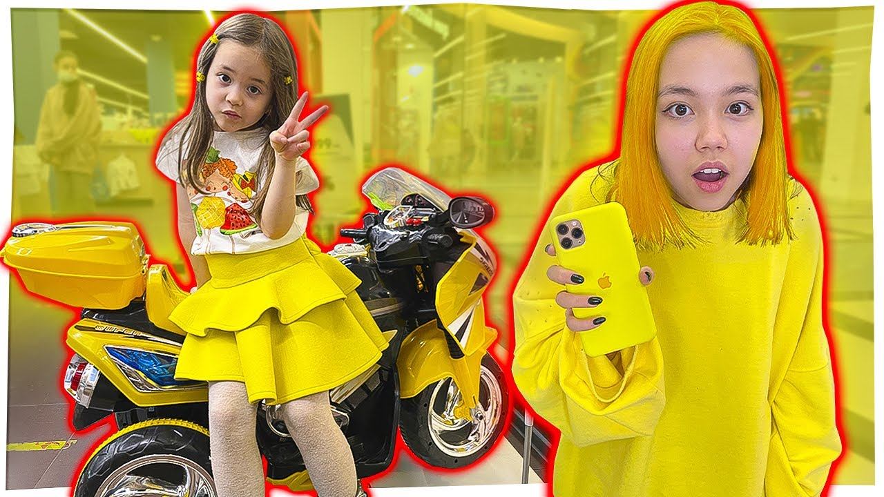 24 часа в жёлтом цвете Челлендж/ Видео Анютка малютка