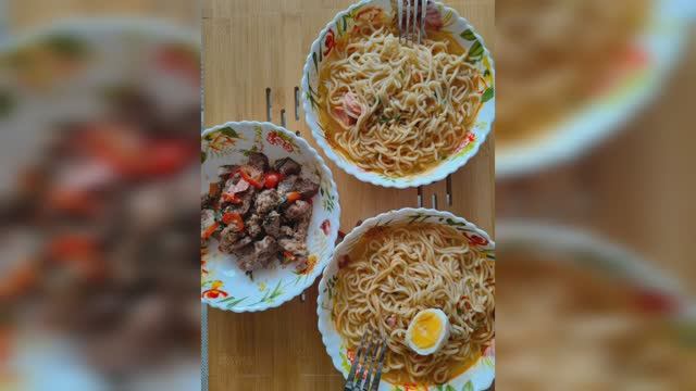 (ASMR COOKING) - Идеальная добавка к любому ужину.ГАРНИР ДЛЯ ЛАПШИ.