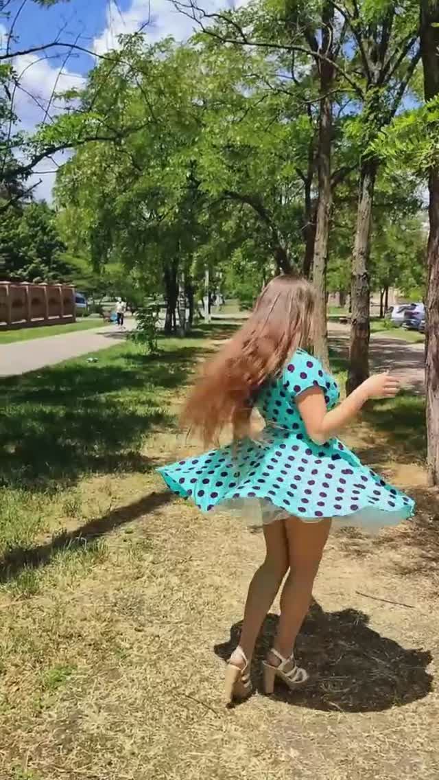 Платье -=Стиляги из штапеля=- в горох