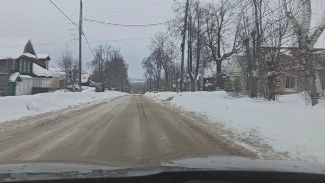 VLOG. Поездка в поселок Октябрьский, Никологоры, Лукново, Холщево. Дорога в объезд ЖД переезда.