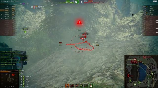 World of Tanks. Безумный бой на БАБАХЕ! FV 4005 играет за всю команду.mp4