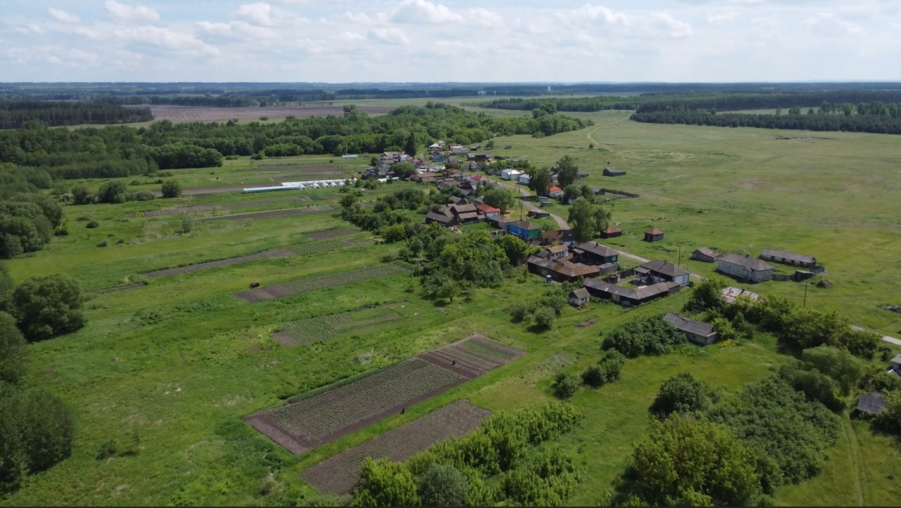 Село Троицкое, Новохопёрский р-н, с высоты птичьего полёта. Часть 2.  Качество 4К