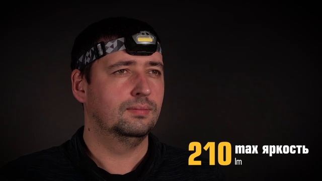 Фонарик налобный светодиодный с сенсором движения HL-6553