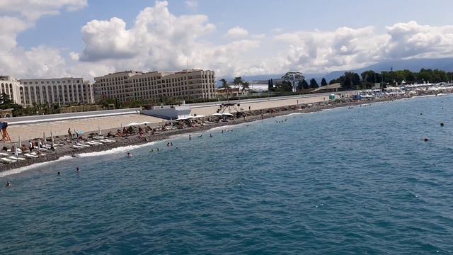 Пляж Роза Хутор. Адлер. 28.07.2024