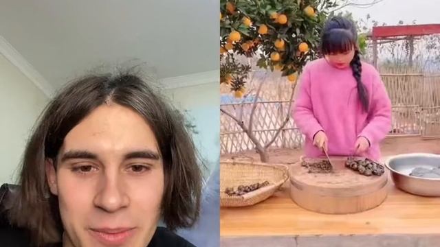 Реакция парня как девушка из Китая спасает черепашек