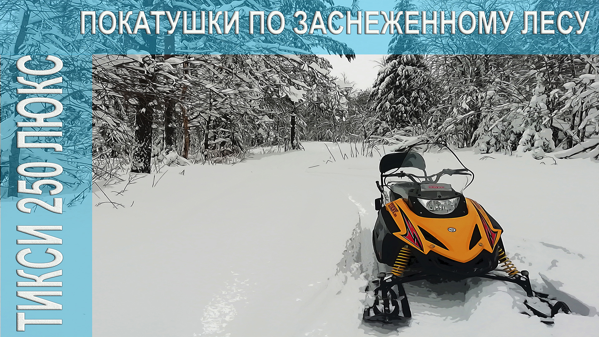 Тикси 250 люкс. Покатушки по заснеженному лесу.