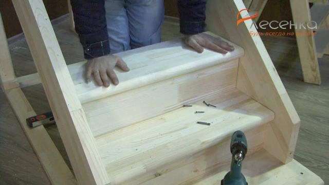 Универсальная лестница для дома ЛЕС-215