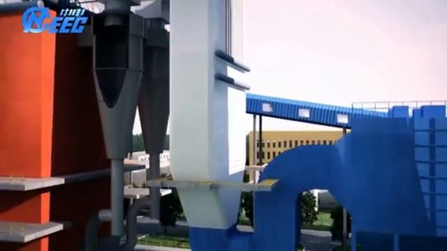 Угольная тепловая электростанция с котлами циркулирующего кипящего слоя